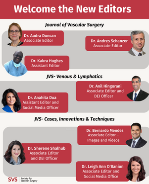 Welcoming New Editors to the Journal of Vascular Surgery Publications ...
