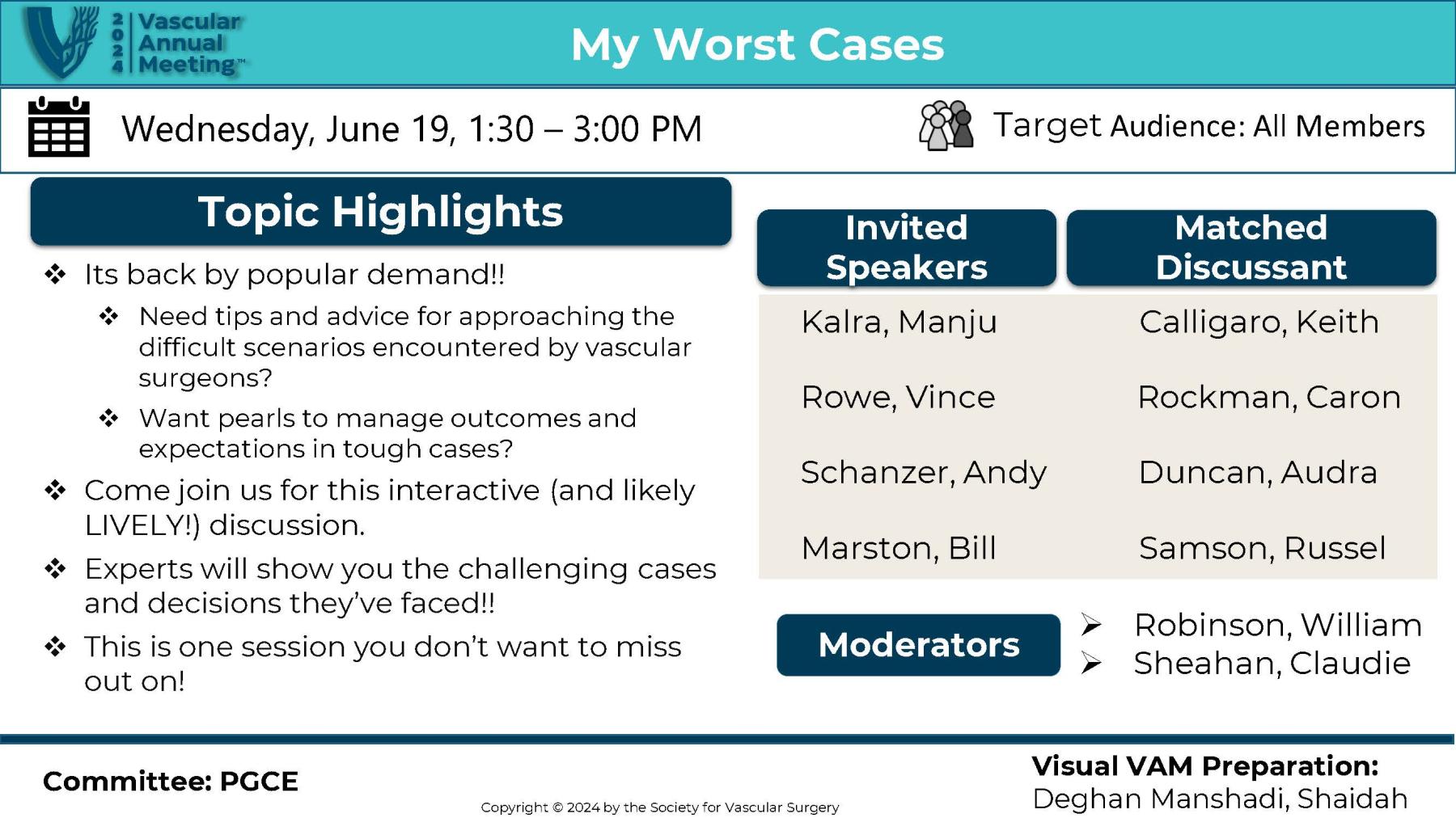 Visual VAM | Society for Vascular Surgery